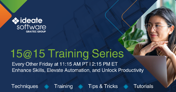 Ideate Software 15@15 Training Series 2025